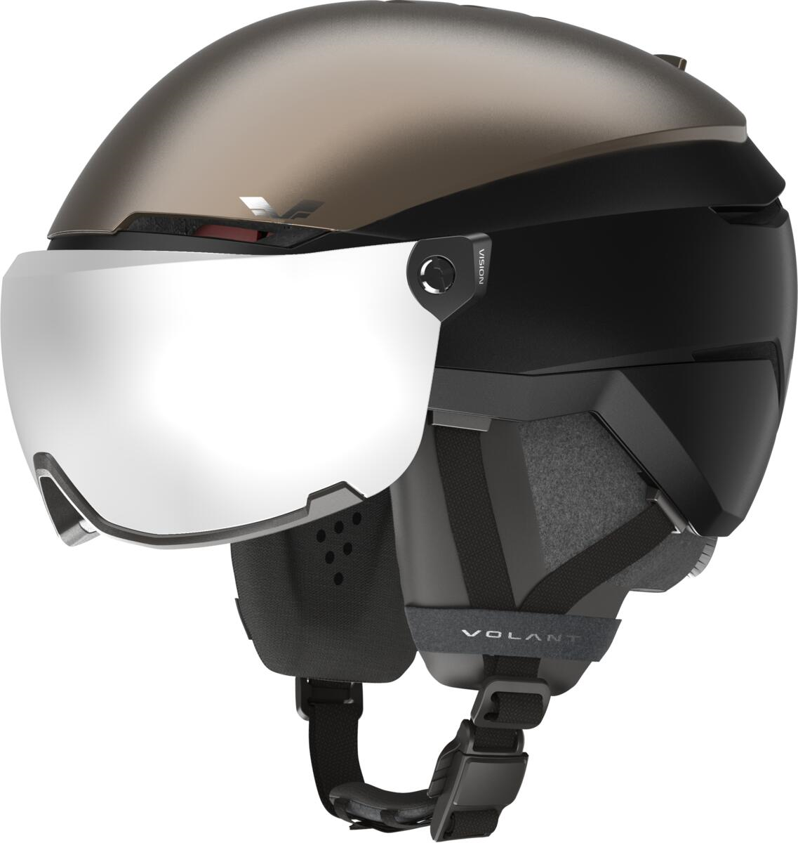 VOLANT Helmet Amid Visor HD PLUS Black w/Silver HD C2-3 – Simple Bike Store