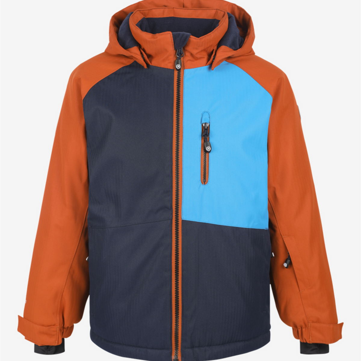 Krāsaina bērnu ziemas jaka slēpošanai Zila/Oranža AF 10K – Simple Bike ...